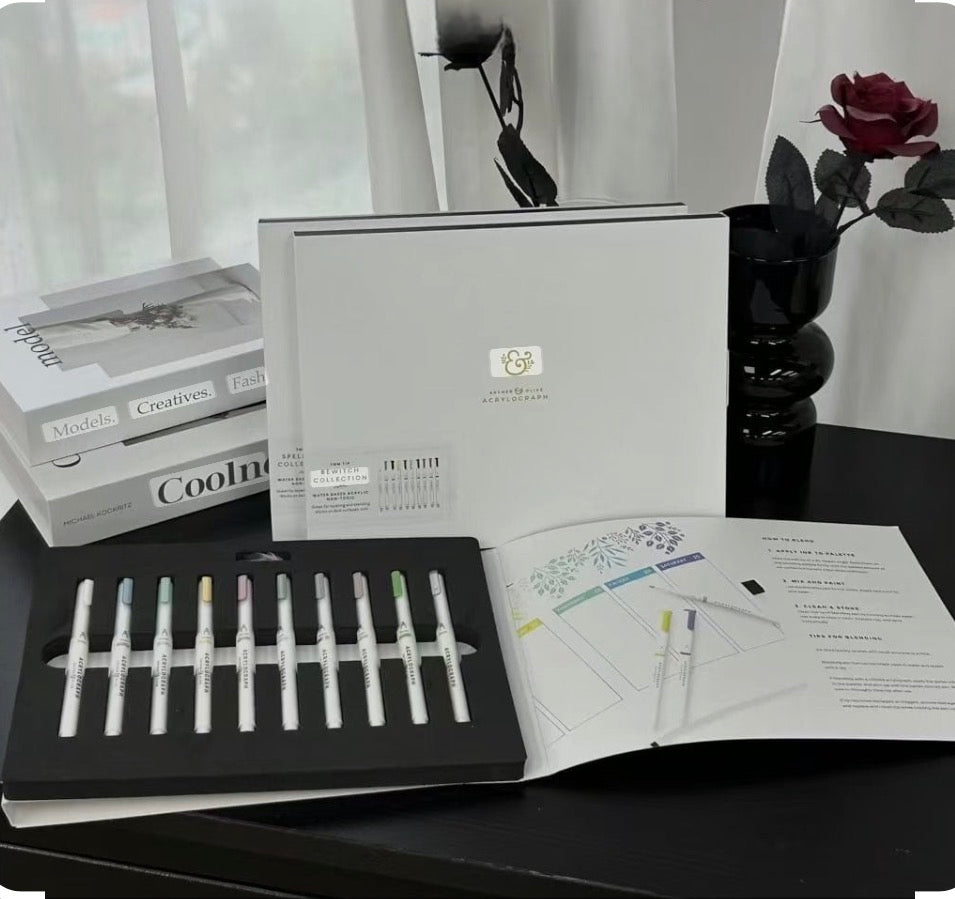 Archer & Olive water based acrylic non toxic markers set of 10 – Kidspark