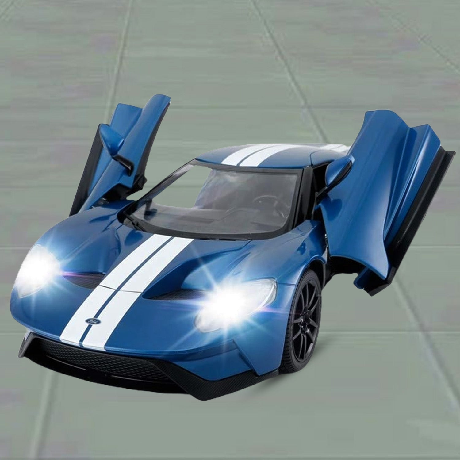 RASTAR 1:14 Ford GT RC Car Blue 2.4G Remote Control Race Toy with Deta ...